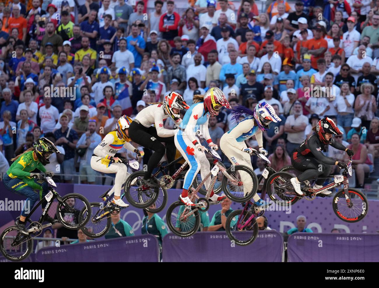 Paris, France. 1st Aug, 2024. Athletes compete during the women's ...