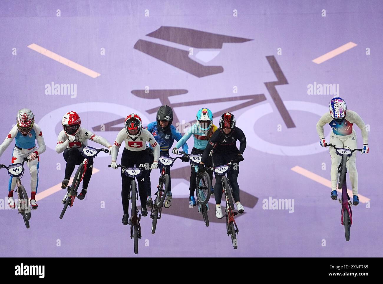 Paris, France. 1st Aug, 2024. Athletes compete during the women's ...