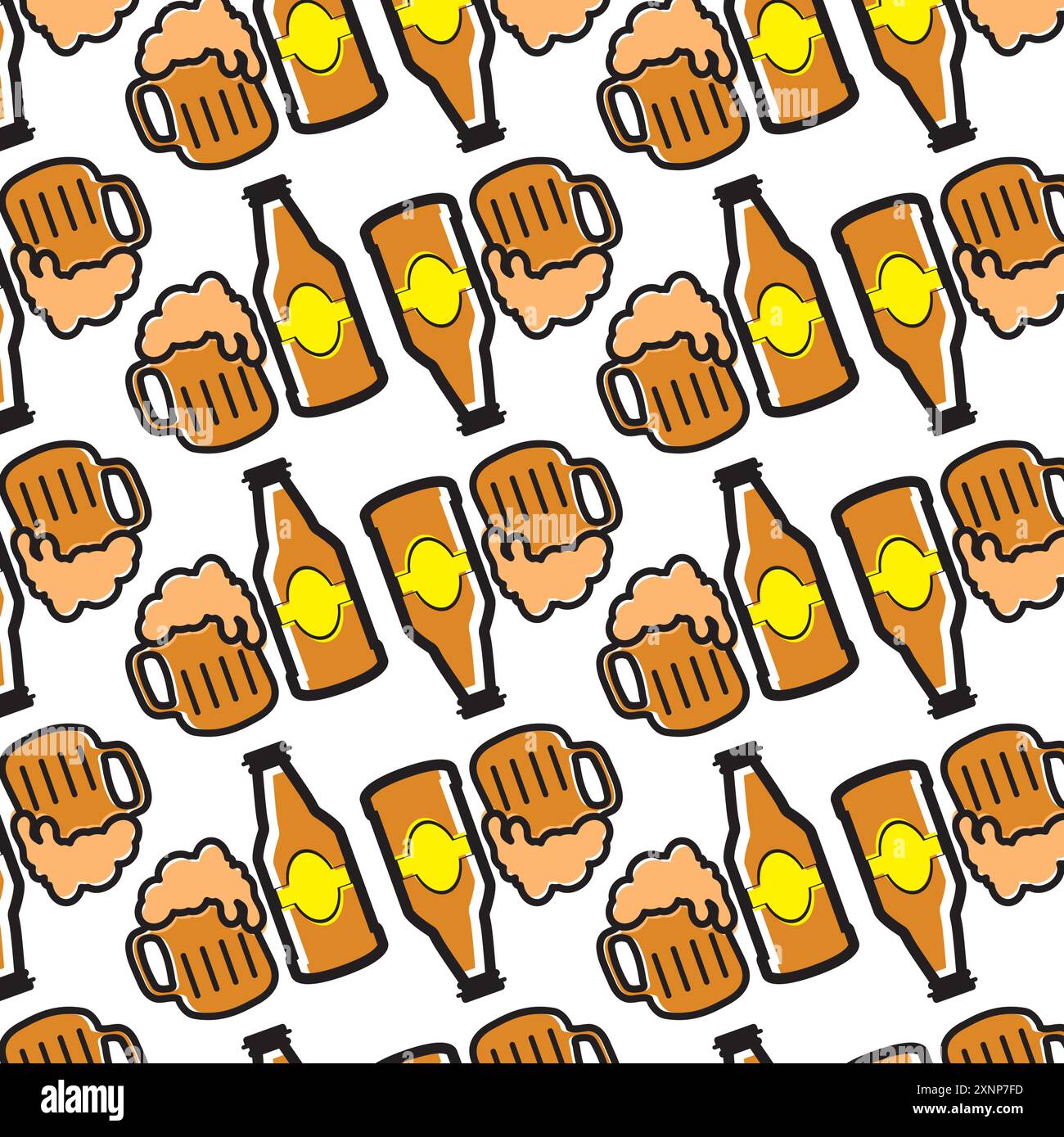 beers icon Pattern background Vector Stock Vector Image & Art - Alamy