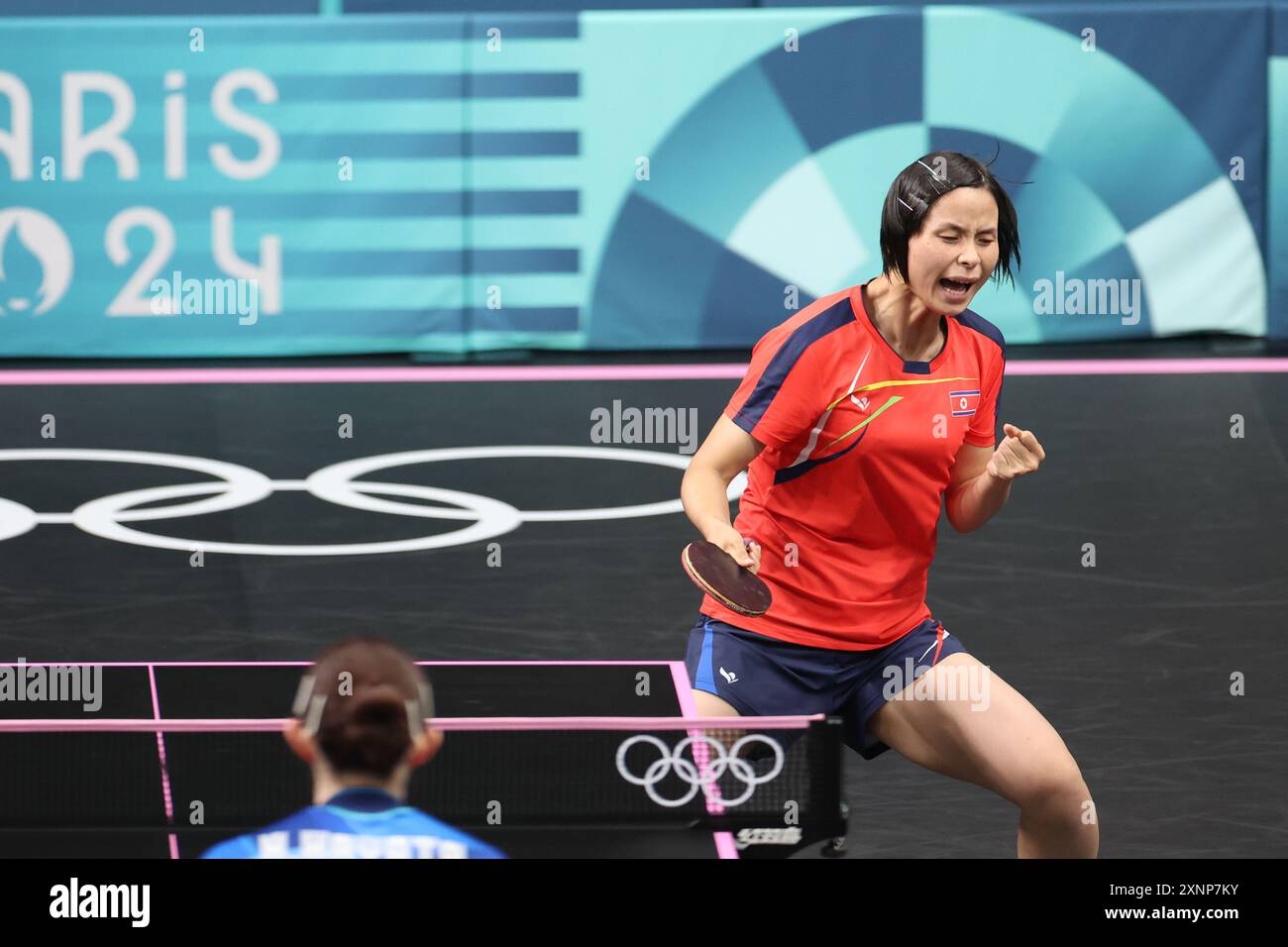 Paris, France. 1st Aug, 2024. Pyon Song Gyong of Democratic People's Republic of Korea (DPRK ...