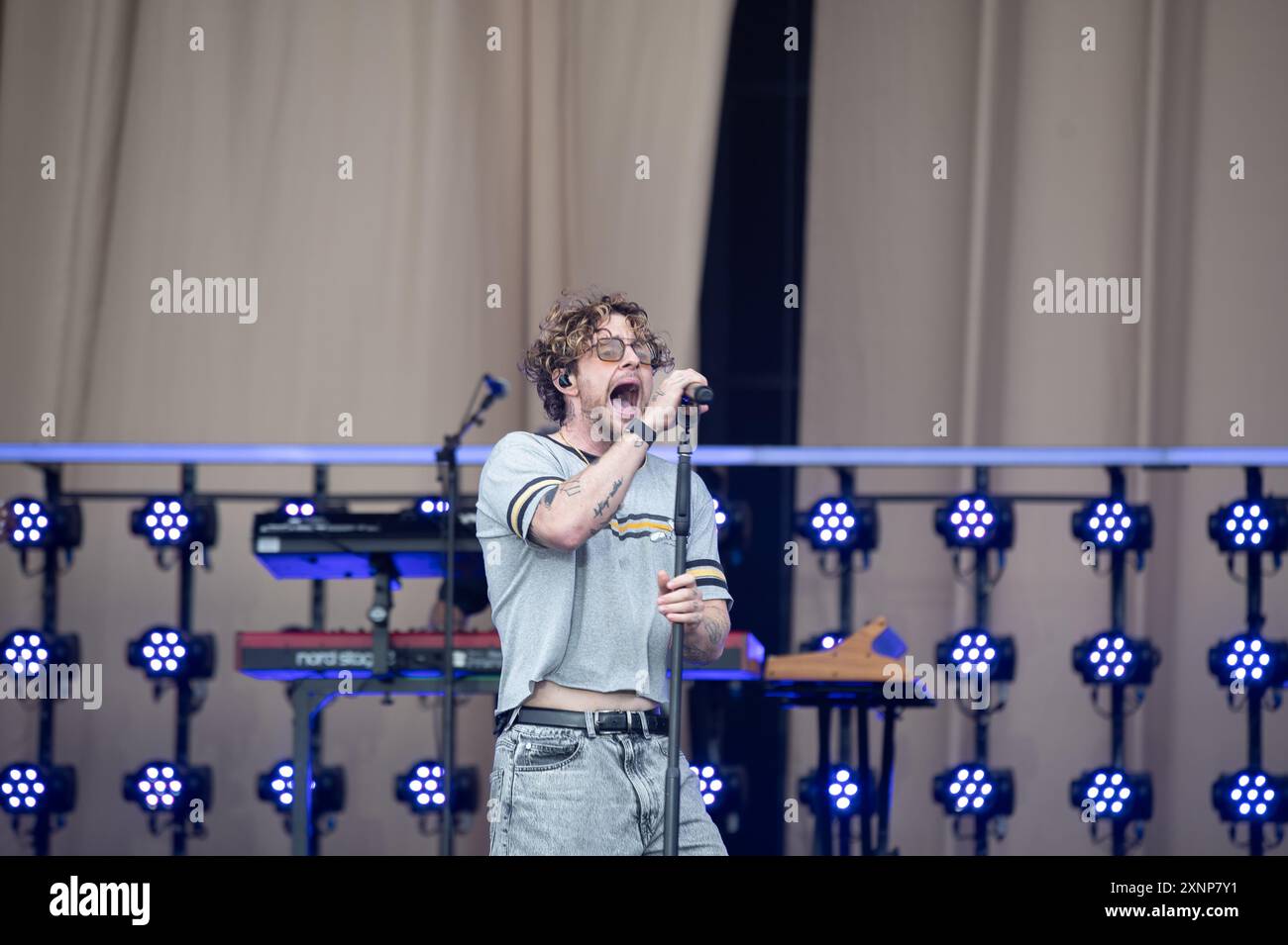 Tom Grennan Performing at TRNSMT 2024 Glasgow Green 14th July 2024 ...
