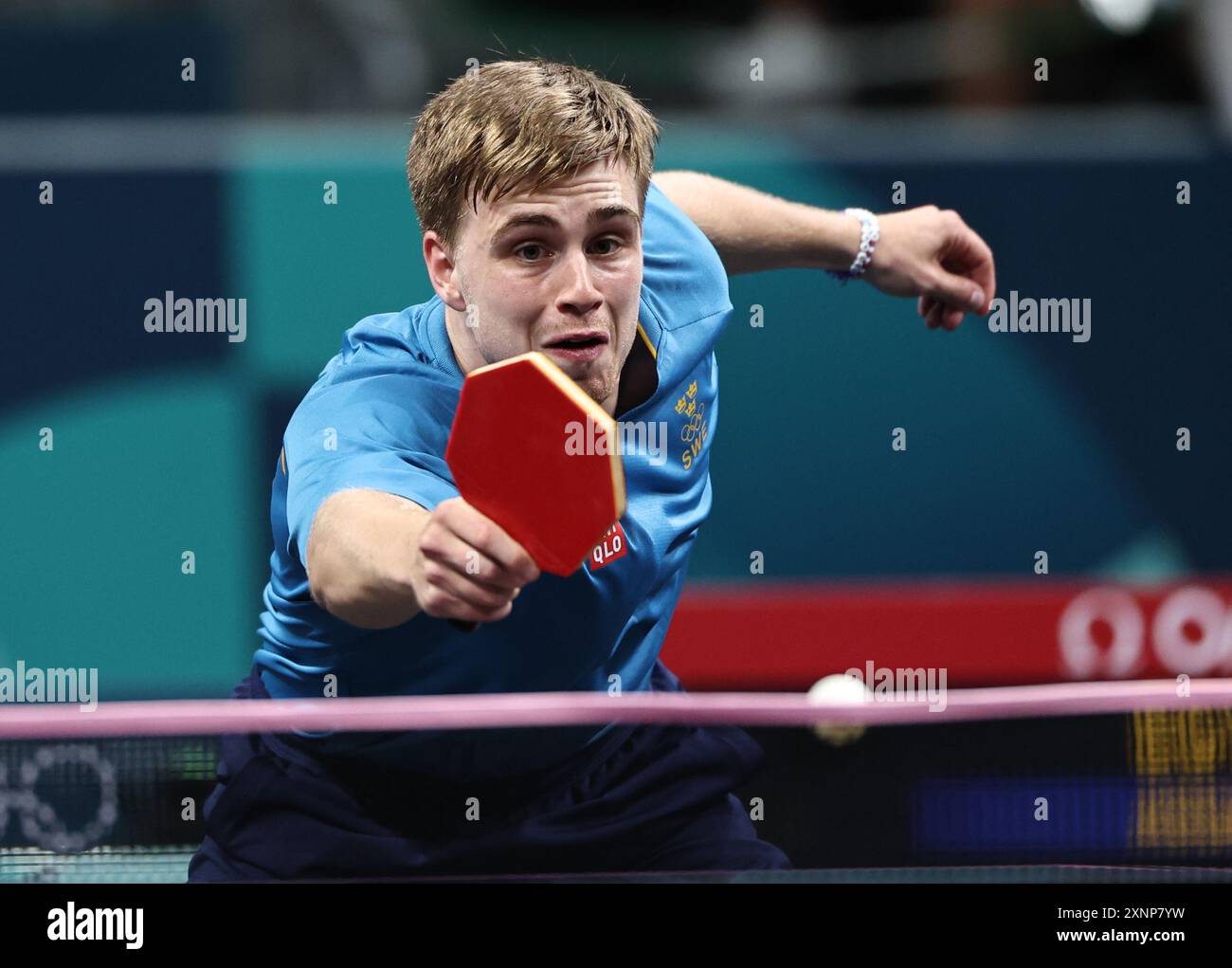 Paris, France. 1st Aug, 2024. Truls Moregard of Sweden competes during ...