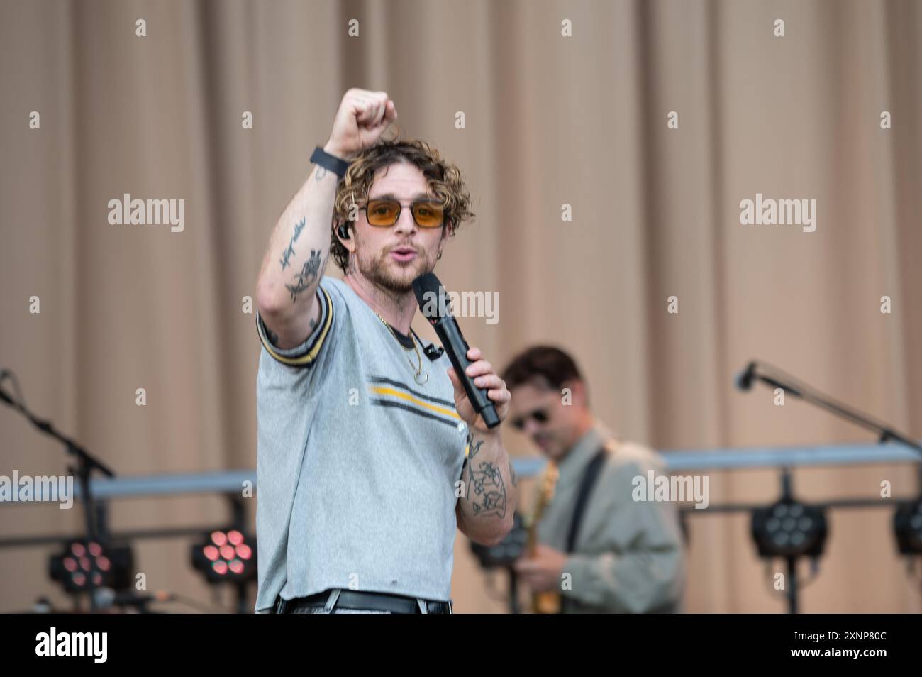 Tom Grennan Performing at TRNSMT 2024 Glasgow Green 14th July 2024 ...