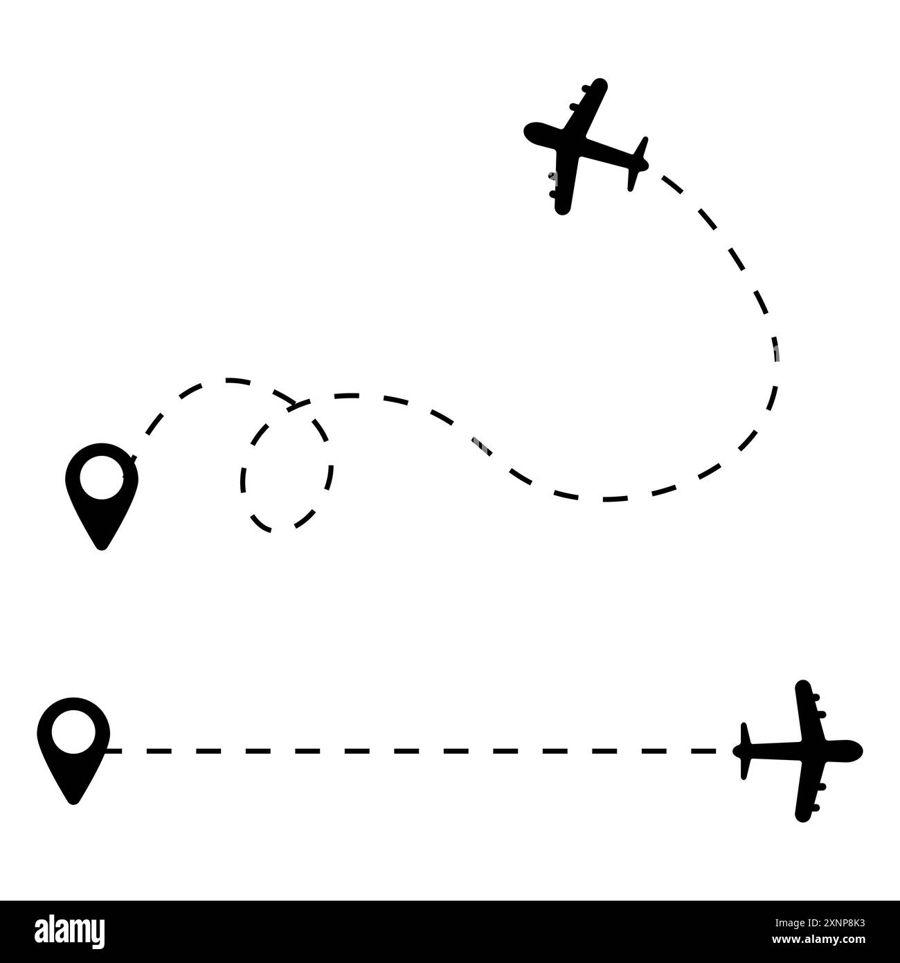 Flight path map hi-res stock photography and images - Alamy