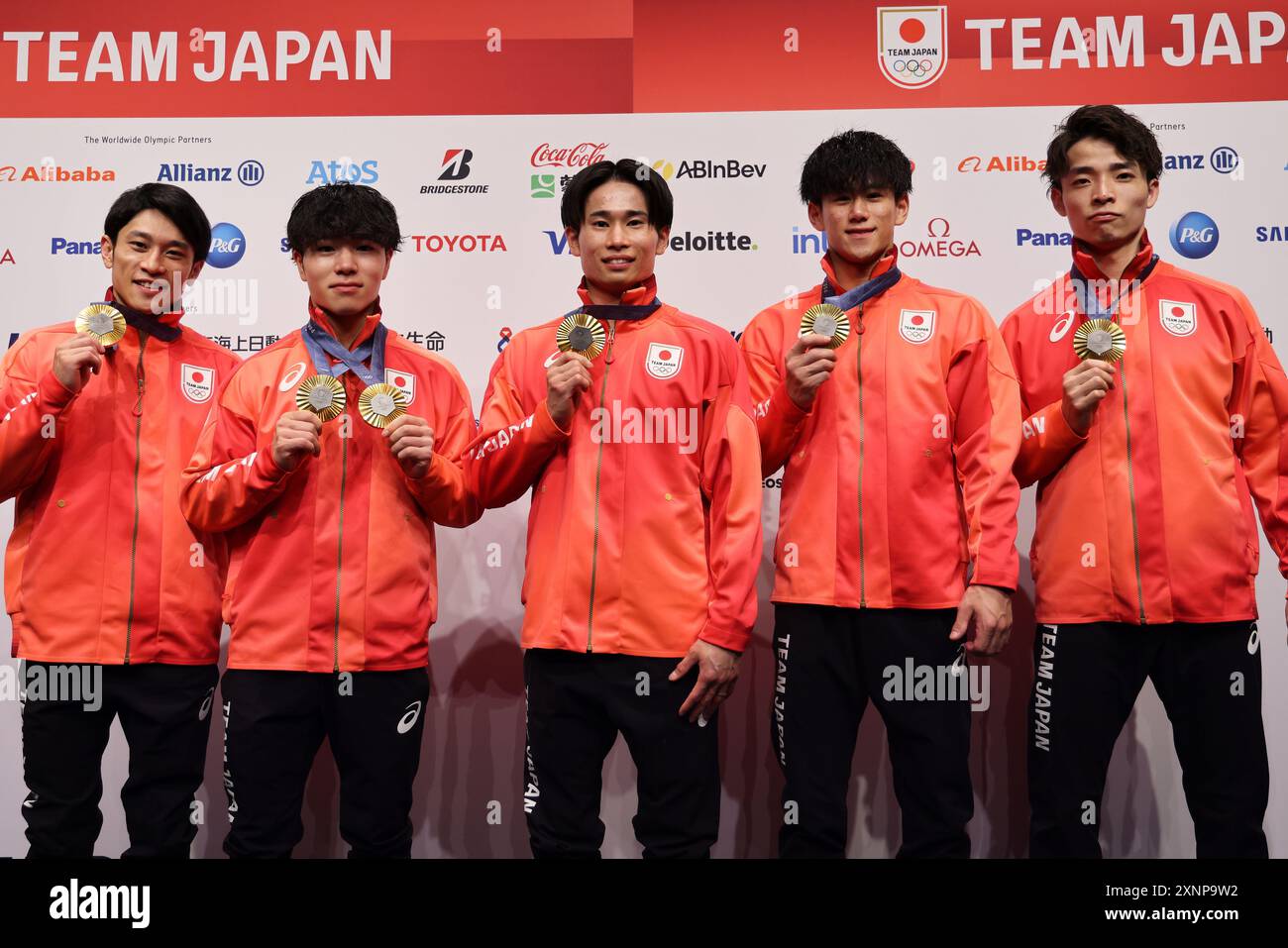 Paris, France. 1st Aug, 2024. (L to R) Wataru Tanigawa, Shinnosuke Oka, Kazuma Kaya, Daiki ...