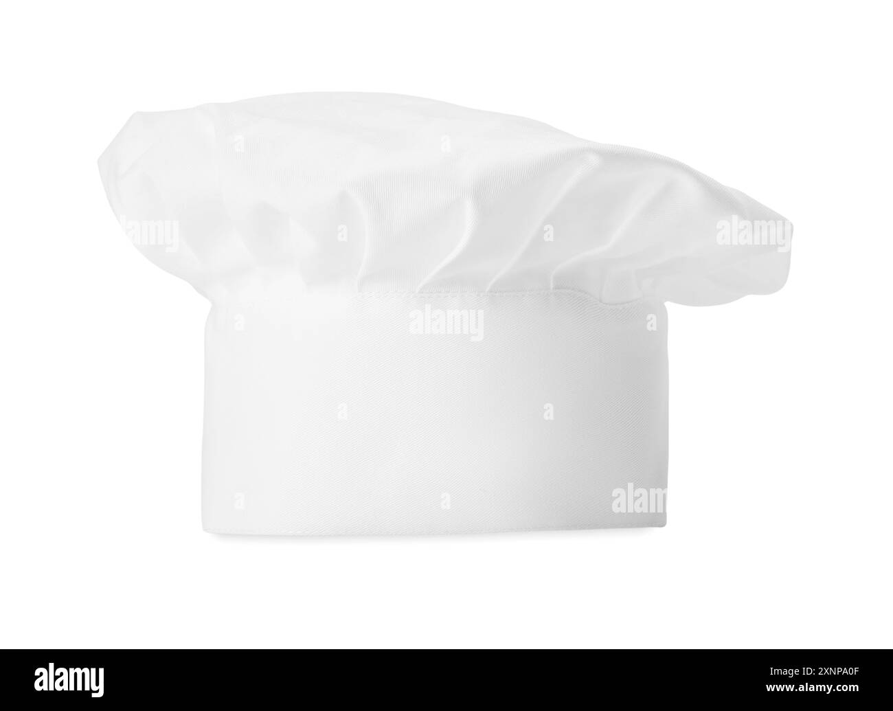 One new chef's toque isolated on white Stock Photo - Alamy