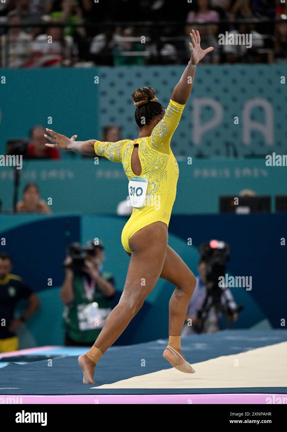 Paris -France August 01, 2024, Simone Biles (USA) Floor exercise ...