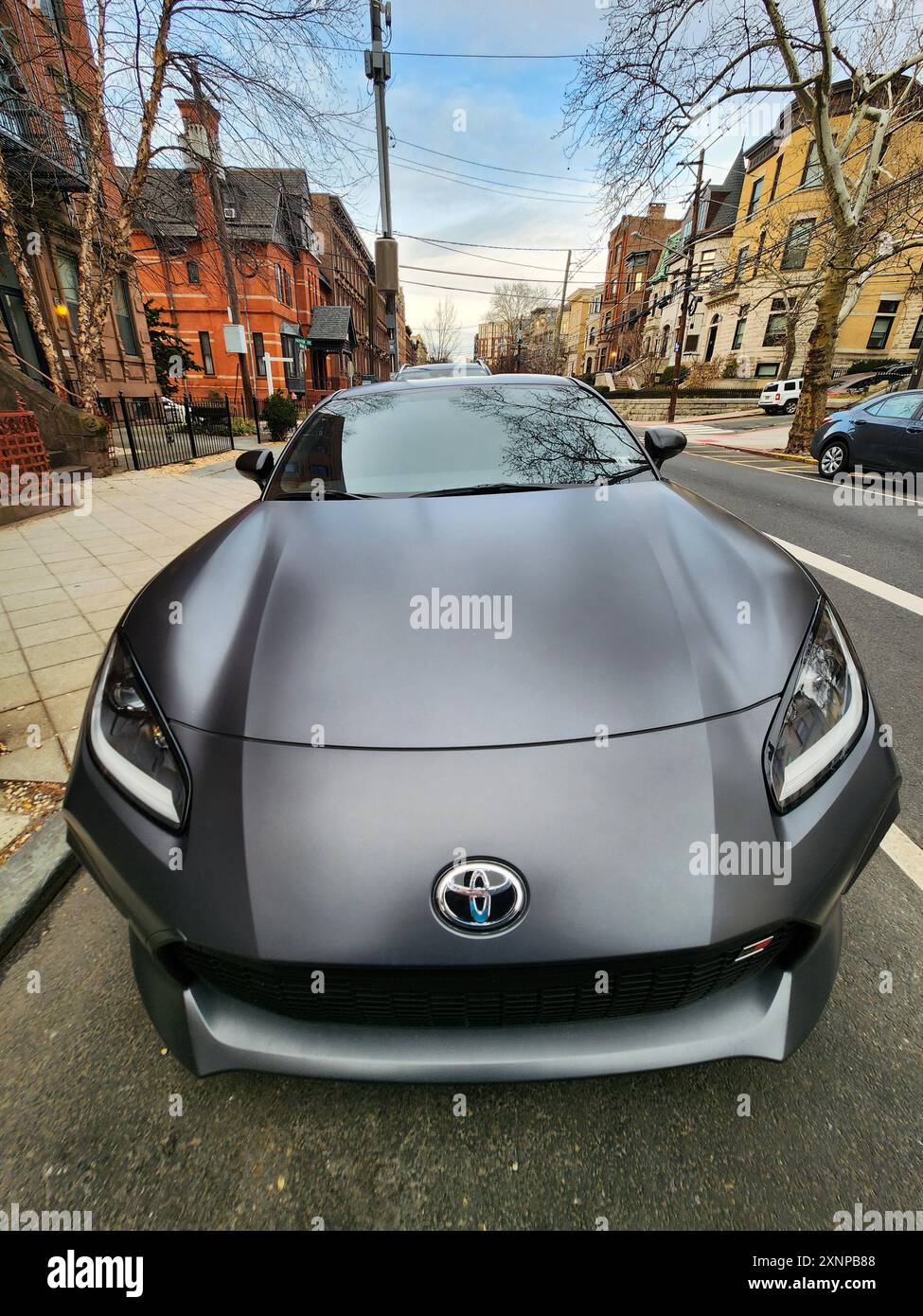 New York City, USA - February 10, 2024: 2022 Toyota GR86 Premium luxury ...