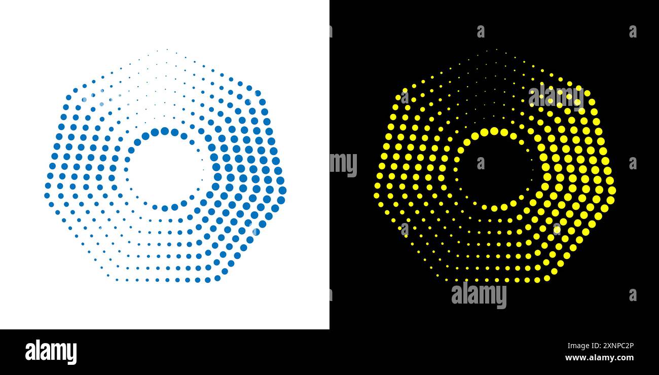 Octagon figure geometric dotted. Heptagon geometric symbol. Editable ...