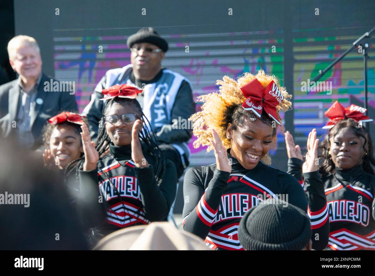 Vallejo, California, Mayor Robert McConnell and rapper E-40 during a ...