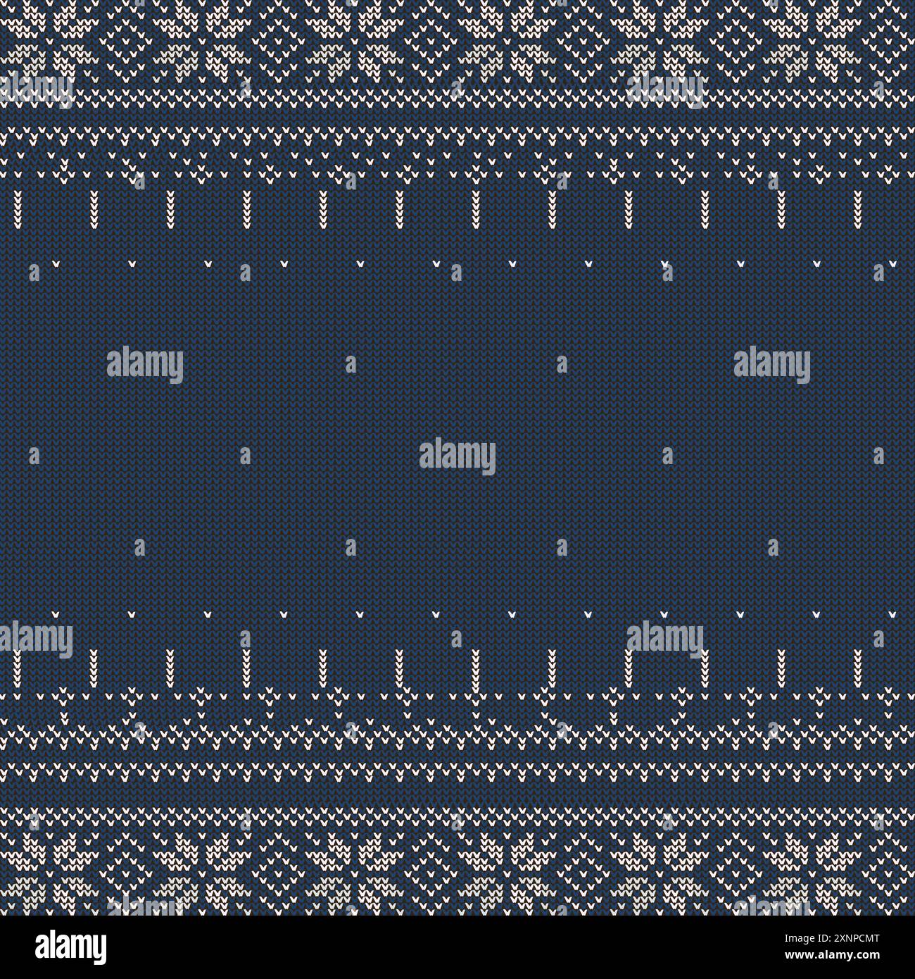 Knitted pattern flower Stock Vector Images - Alamy