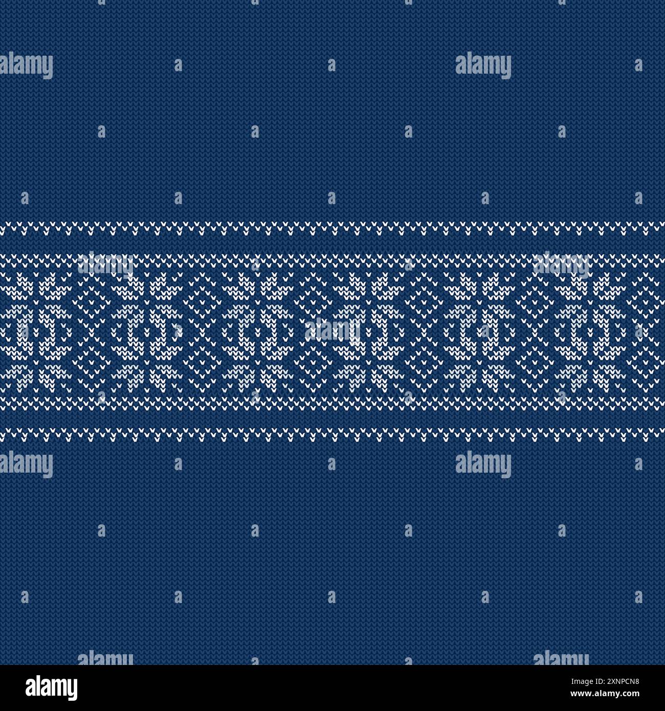 A Traditional Blue and white sweater pattern for Winter Sweater ...