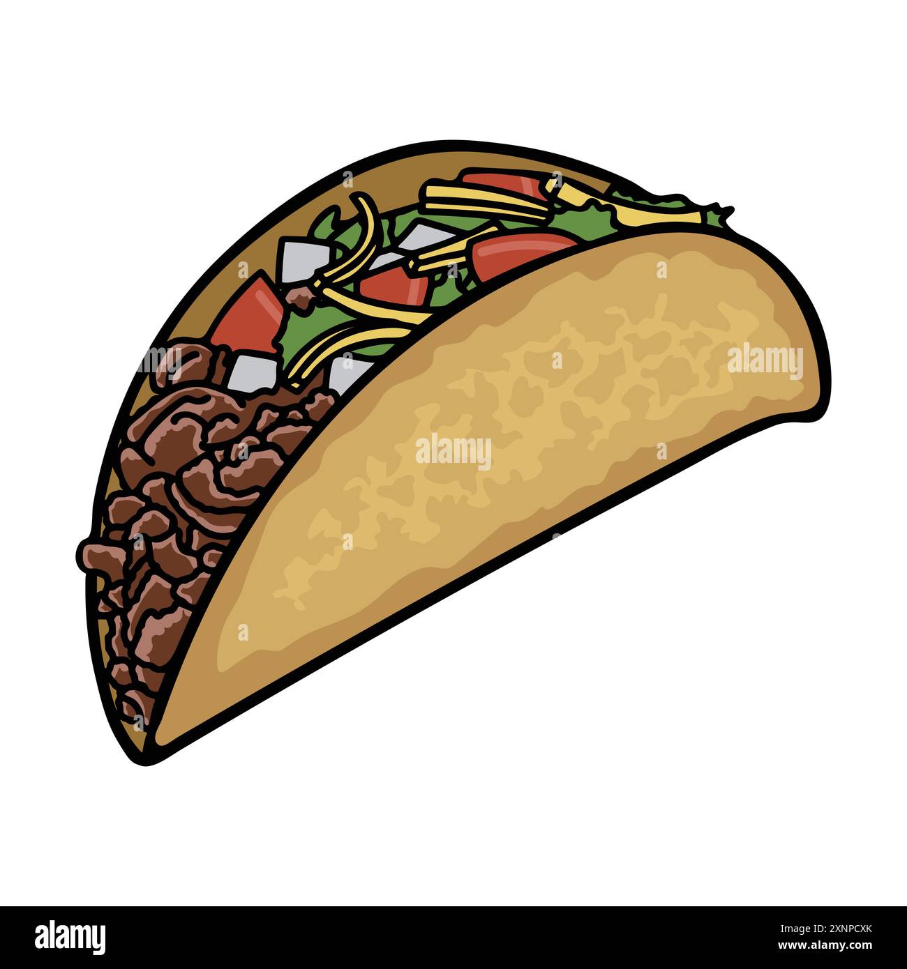 Tortilla tacos Stock Vector Images - Alamy