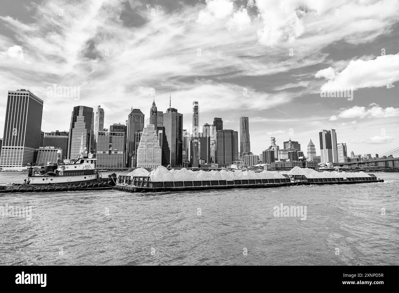 skyscraper skyline of manhattan. new york downtown architecture ...