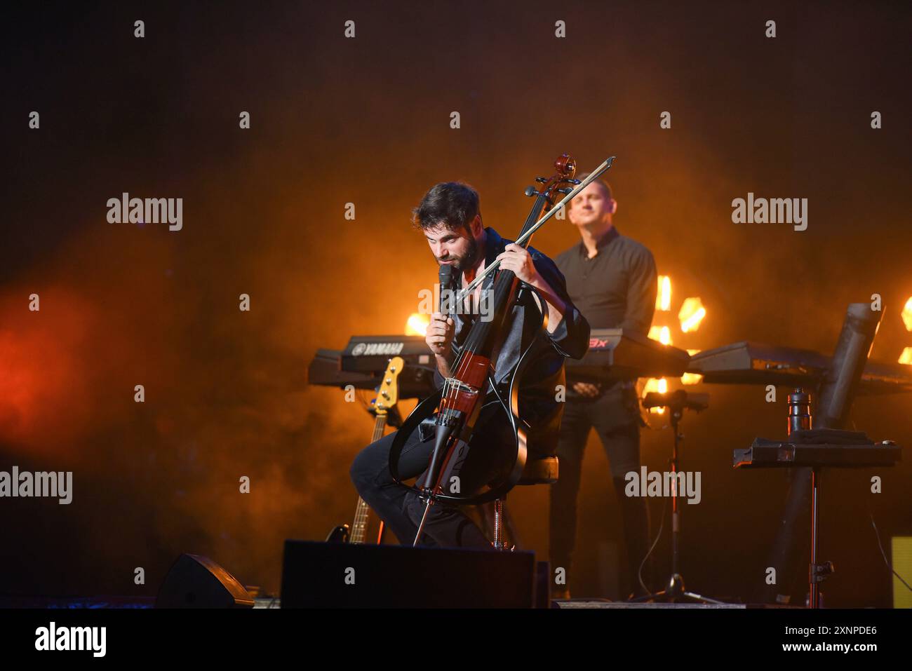Sitges, Spain. 01st Aug, 2024. Croatian cellist Stjepan Hauser (Pula ...