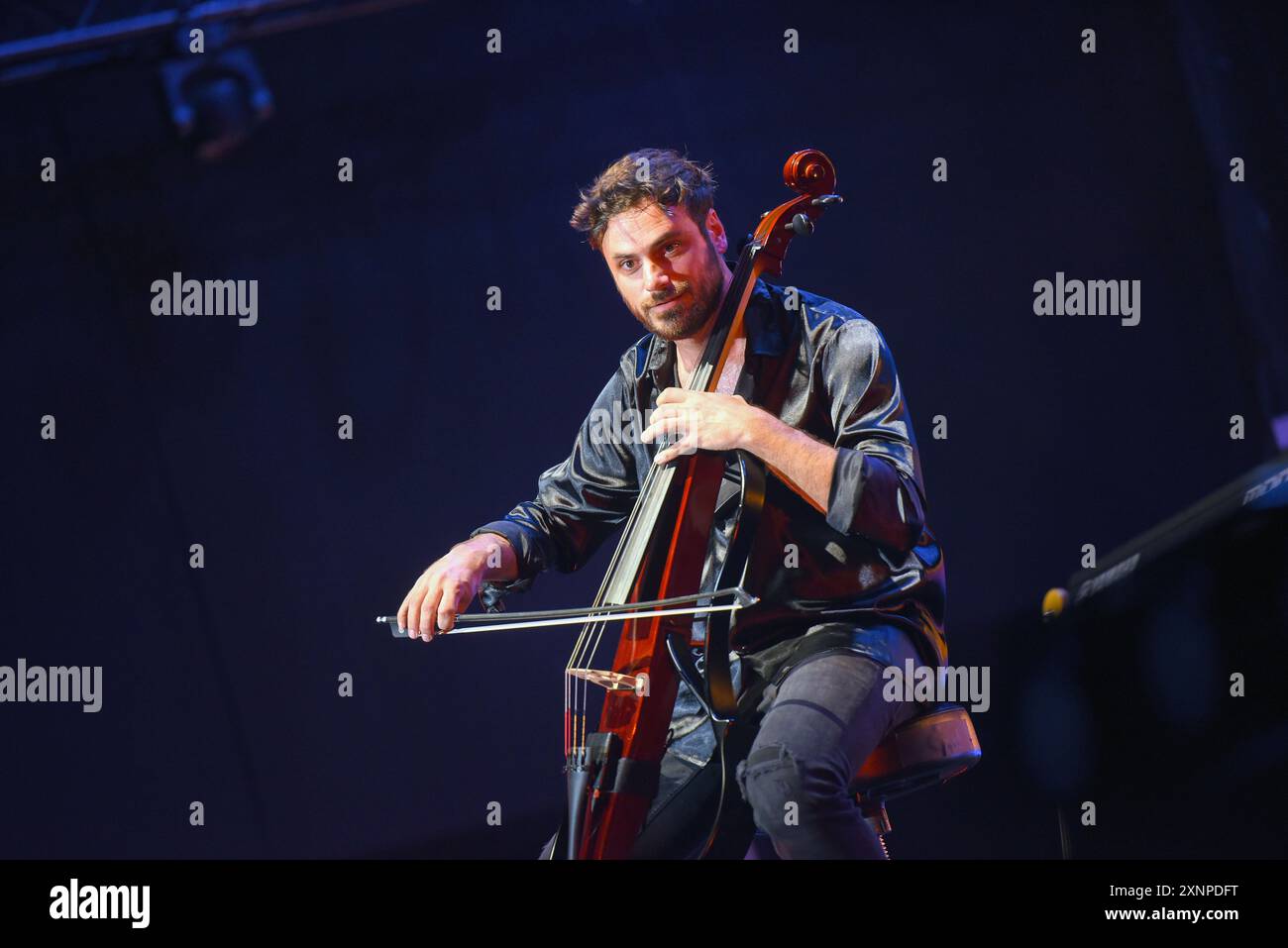 Sitges, Spain. 01st Aug, 2024. Croatian cellist Stjepan Hauser (Pula ...