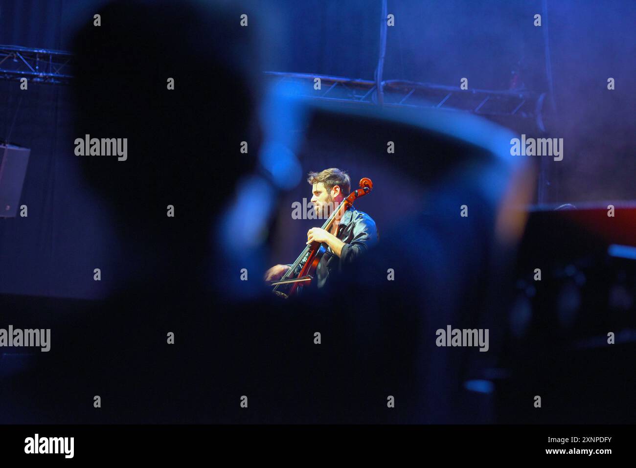 Sitges, Spain. 01st Aug, 2024. Croatian cellist Stjepan Hauser (Pula ...