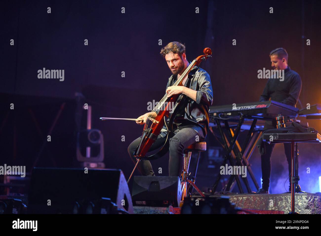 Sitges, Spain. 01st Aug, 2024. Croatian cellist Stjepan Hauser (Pula ...