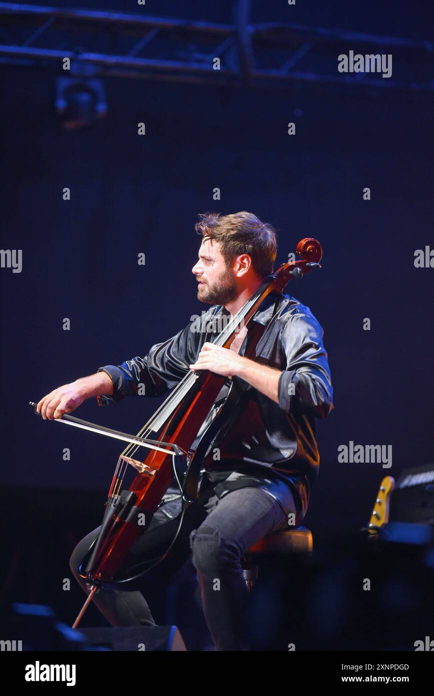 Sitges, Spain. 01st Aug, 2024. Croatian cellist Stjepan Hauser (Pula ...