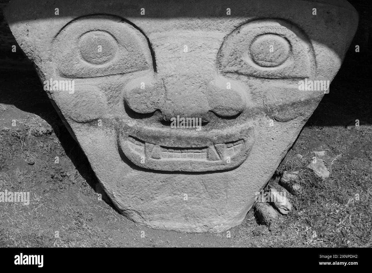 Two thousand year old stone carvings in the San Augustin Archeological ...