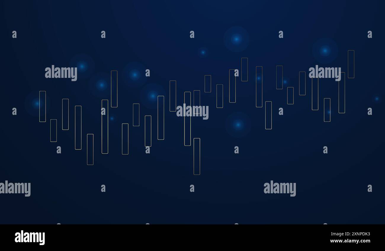 Gold candle stick graph chart of stock market investment trading on ...