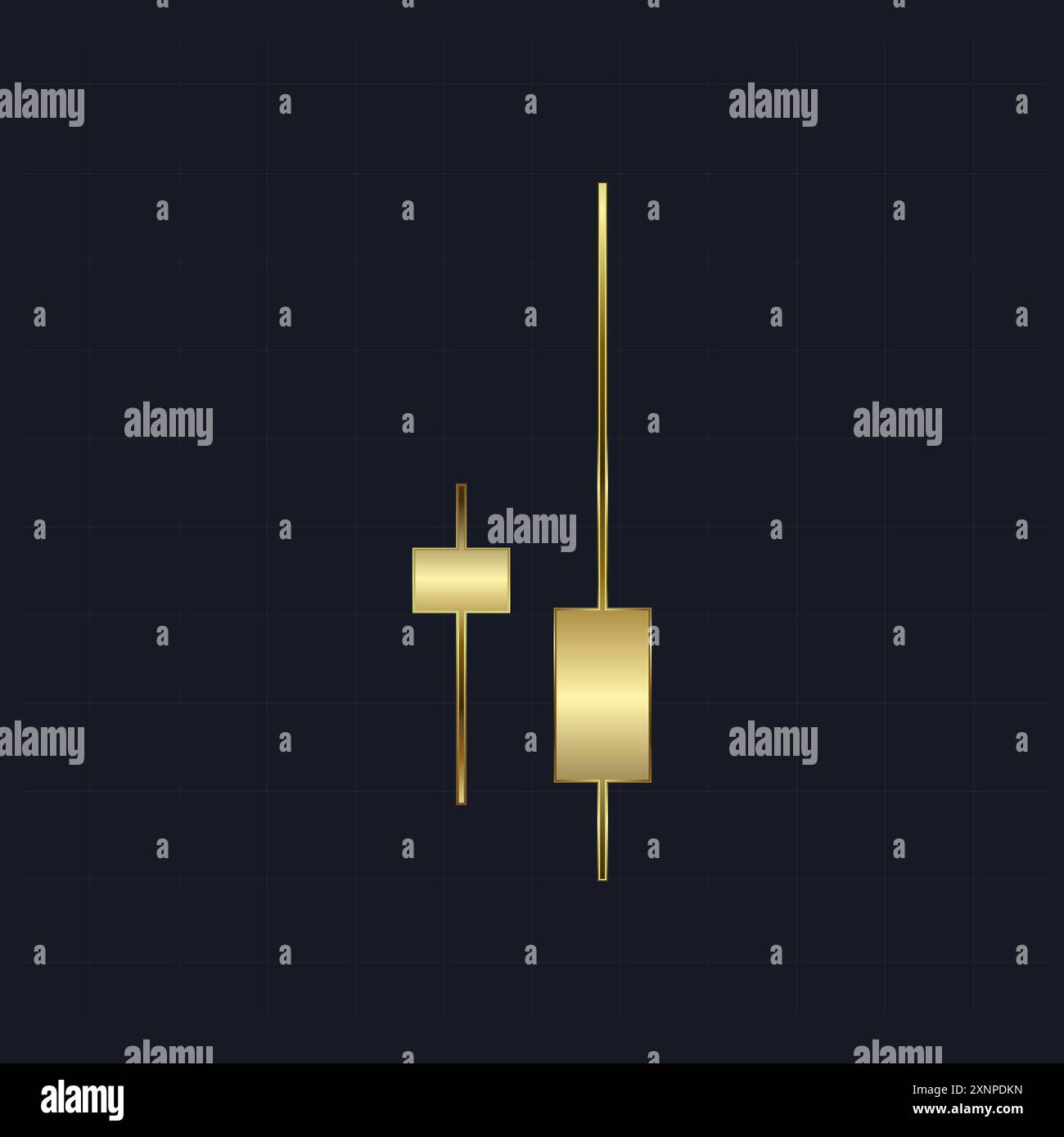 A Gold bar chart for Stock market charts and forex trading graph in up ...