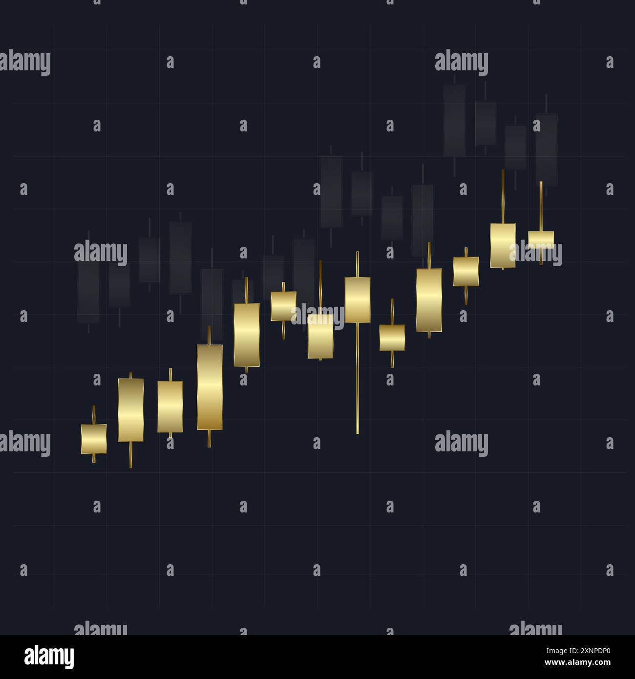 luxury, gold graph for Stock market charts and forex trading graph in ...