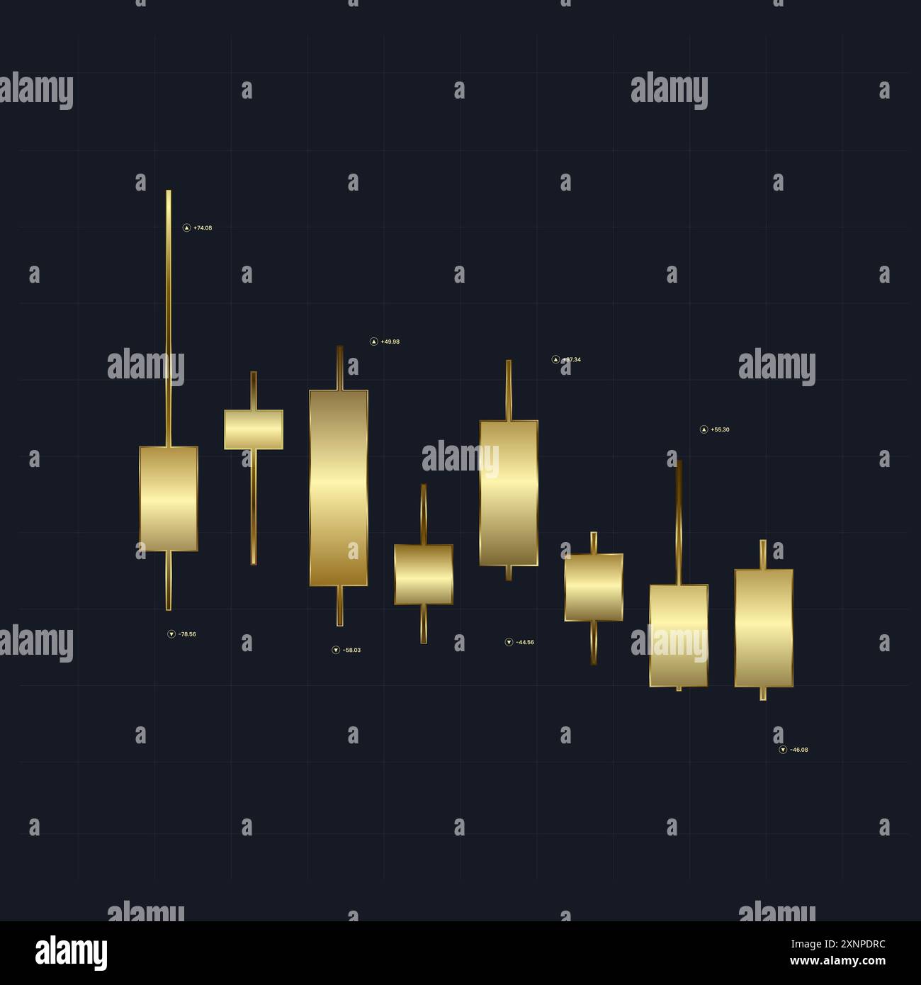 Luxury, gold graph for Stock market charts and forex trading graph in ...