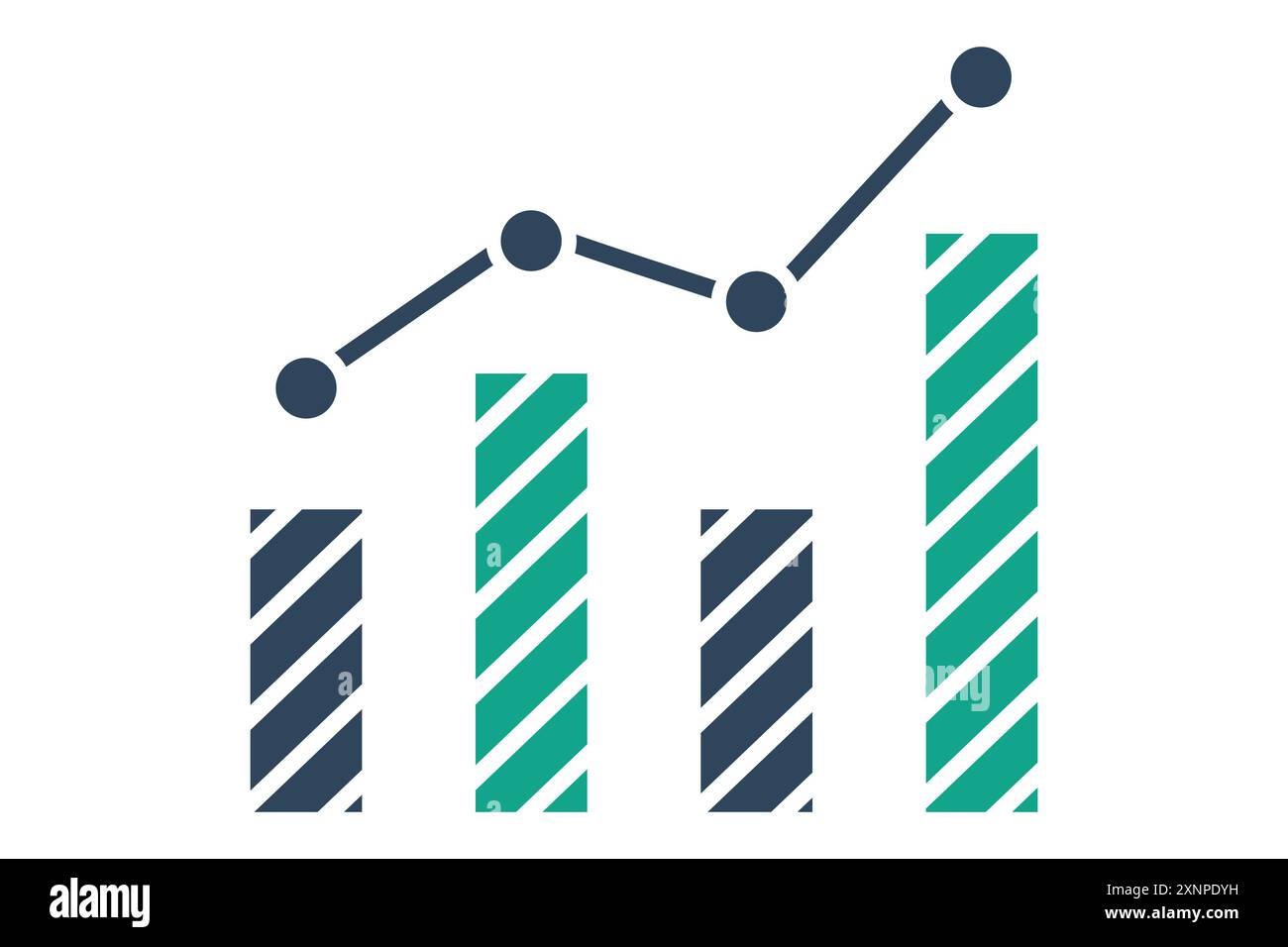 Chart icon. icon related to analyze. solid icon style. data analytics ...
