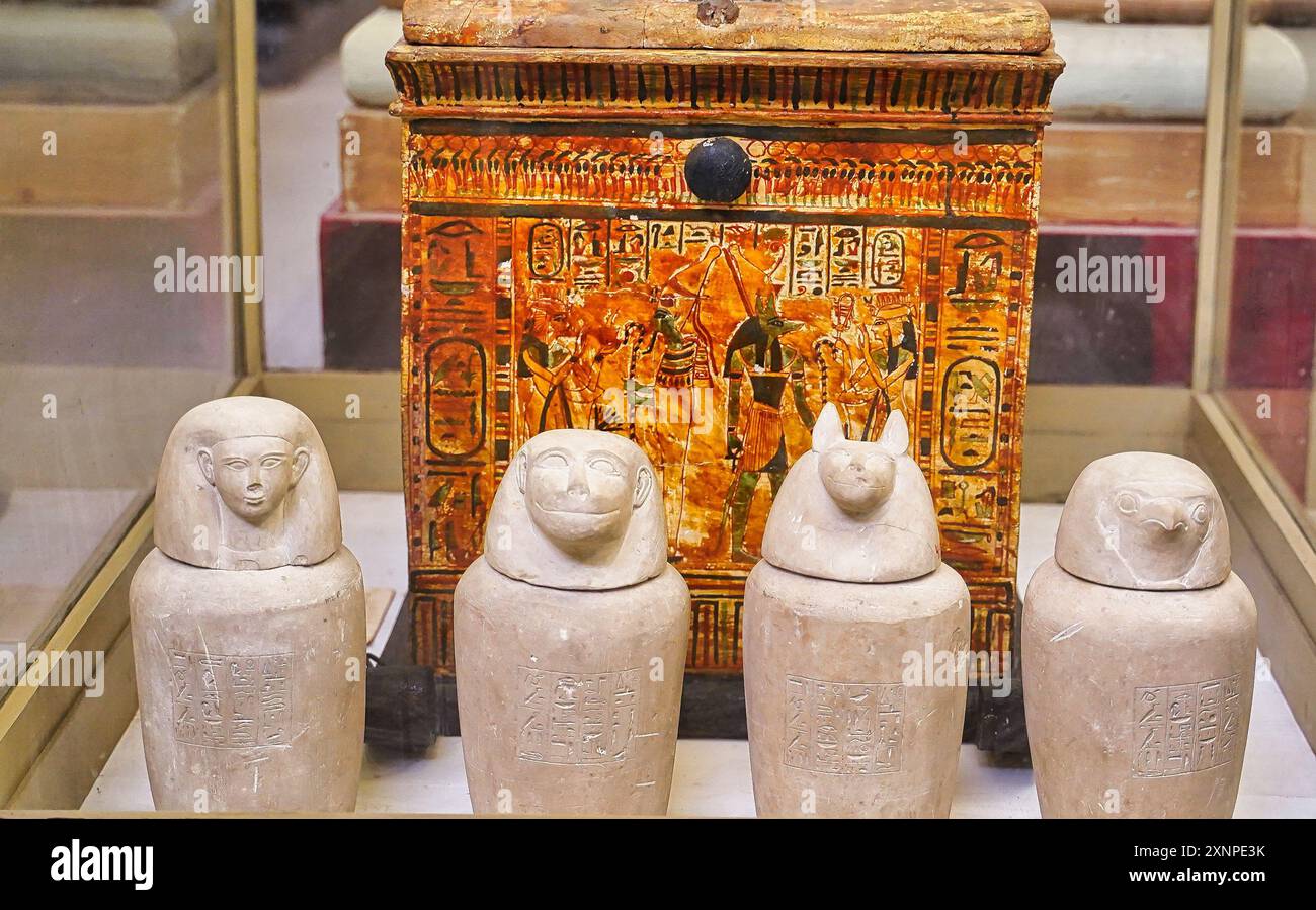Canopic jars hi-res stock photography and images - Alamy