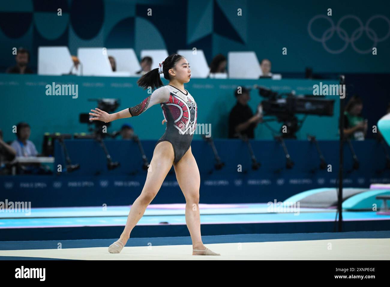 Paris, France. 01st Aug, 2024. Rina Kishi ( JPN ) Floor Exercise, Artistic Gymnastics, Women's ...