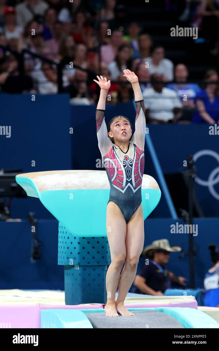 Paris, France. 1st Aug, 2024. Rina Kishi (JPN) Gymnastics - Artistic : Women's Individual All ...