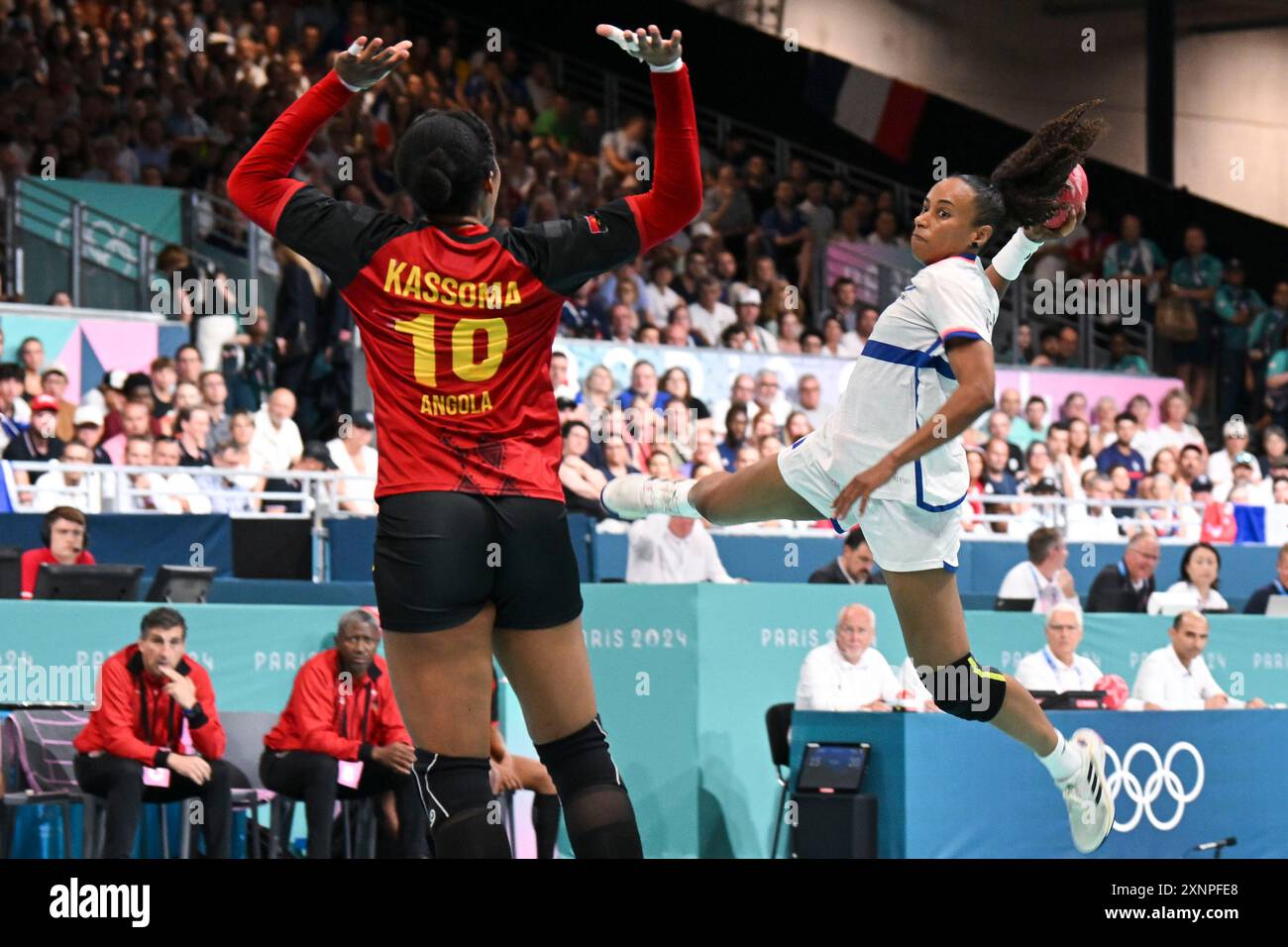 Paris, France. 01st Aug, 2024. Estelle Nze Minko (FRA), Handball, Women ...