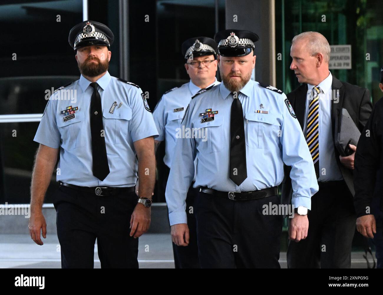 Brisbane, Australia. 02nd Aug, 2024. (Left to right) Senior Constable ...