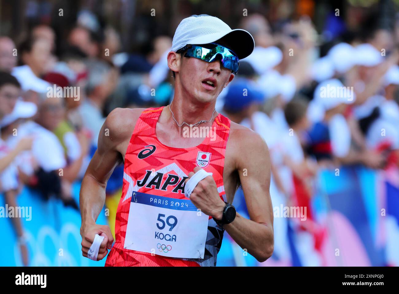 Paris, France. 1st Aug, 2024. Yuta Koga (JPN) Race Walk : Men's 20km Race Walk during the Paris ...
