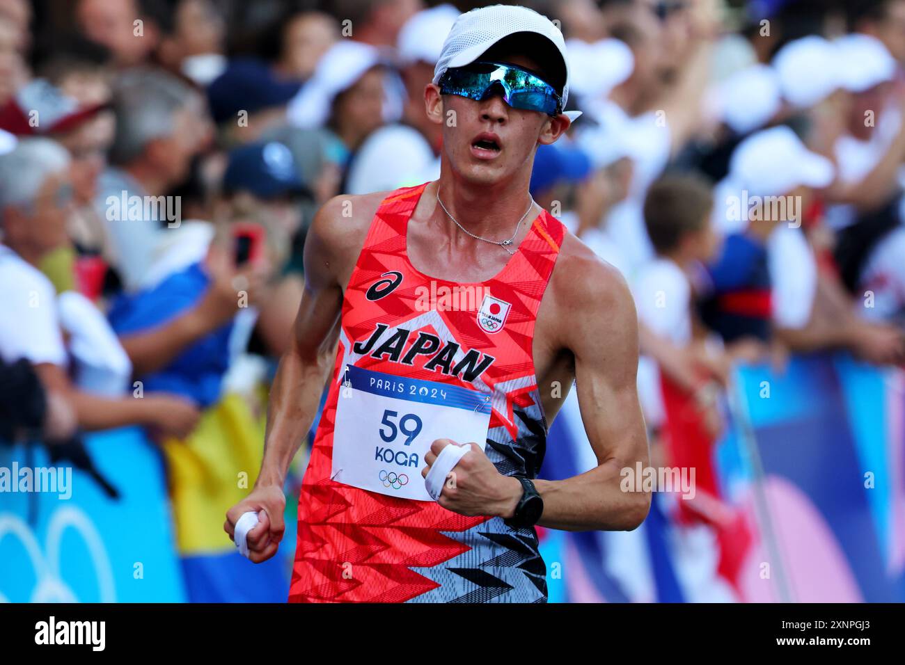 Paris, France. 1st Aug, 2024. Yuta Koga (JPN) Race Walk : Men's 20km Race Walk during the Paris ...