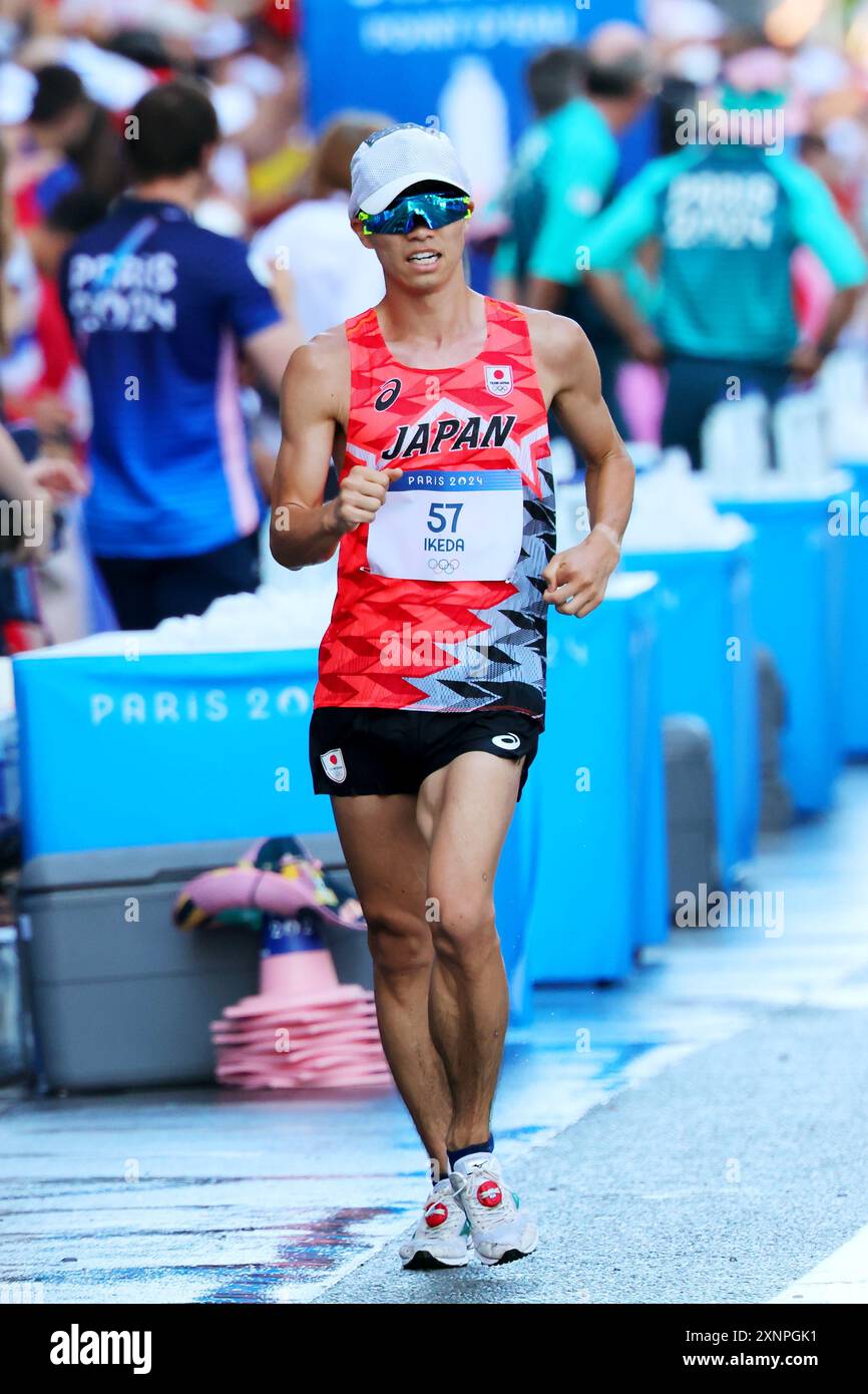 Paris, France. 1st Aug, 2024. Koki Ikeda (JPN) Race Walk : Men's 20km ...