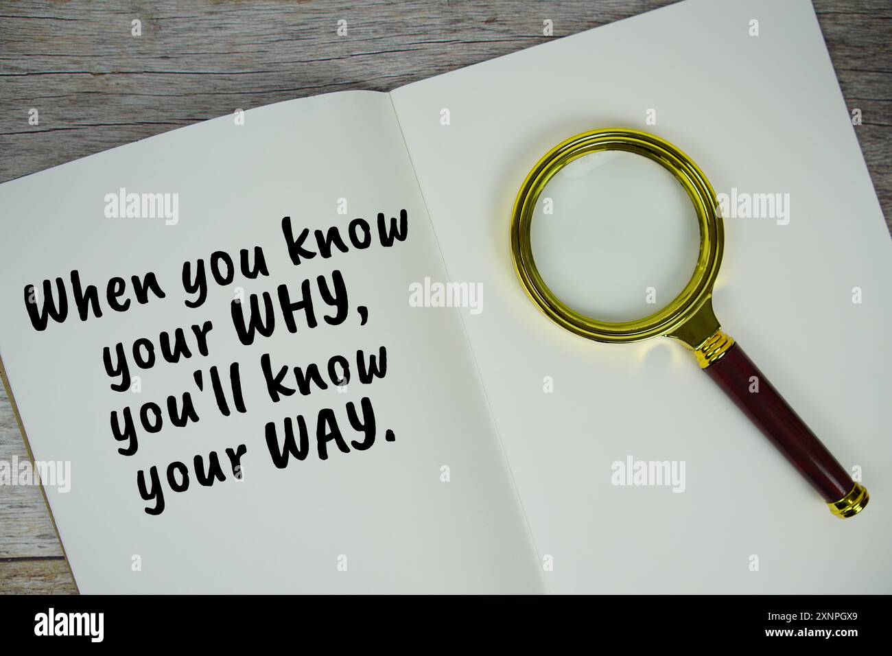 When you know your why, you'll know your way text message written on ...