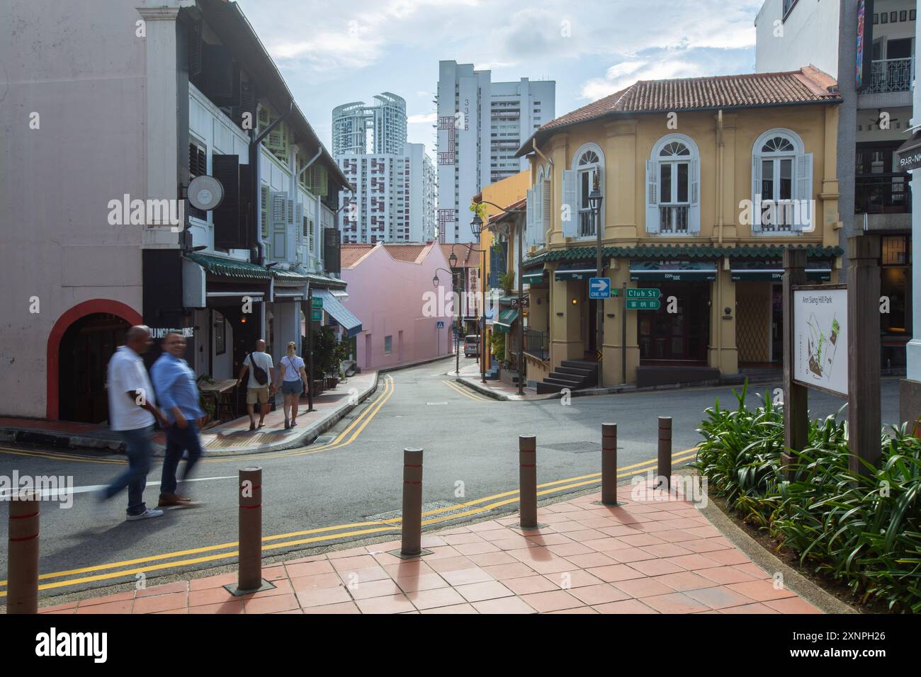1 Aug 2024. People wandering along Club street at Chinatown. Singapore ...