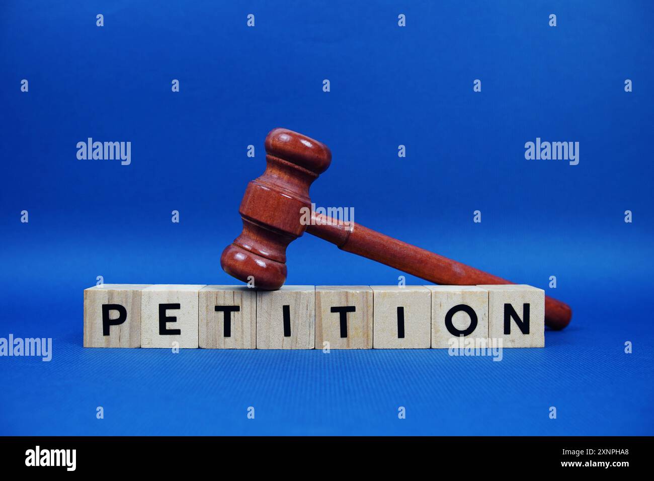 Petition alphabet letters with wooden blocks alphabet letters and Gavel ...