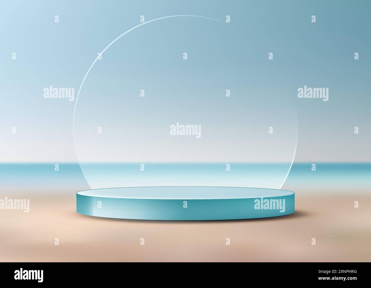 Serene blue composition Stock Vector Images - Alamy
