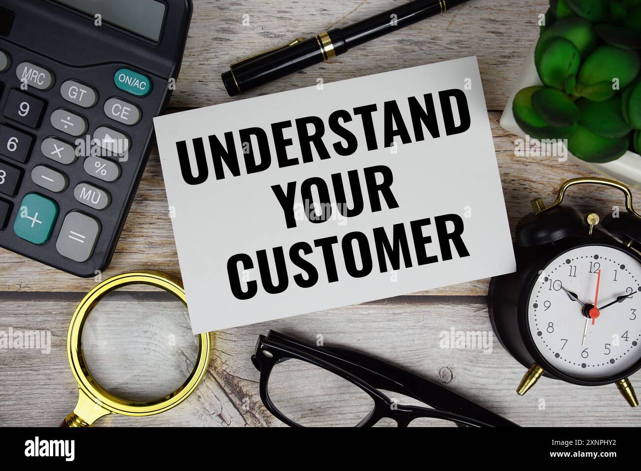 Understand your customer text with calculator, magnifying glass and ...