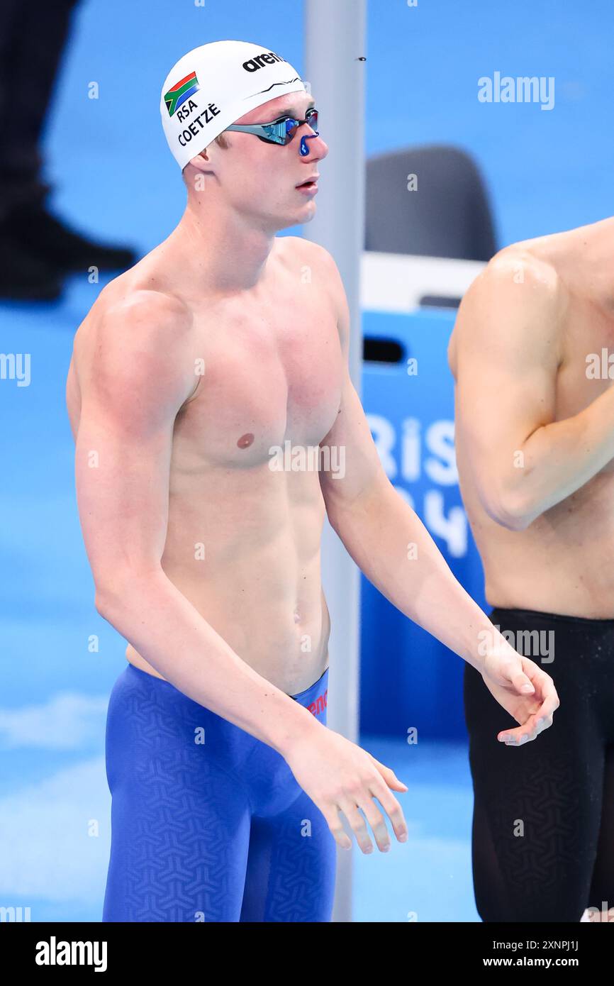 Nanterre, France. 31st July, 2024. COETZE Pieter (RSA) Swimming : Men's ...