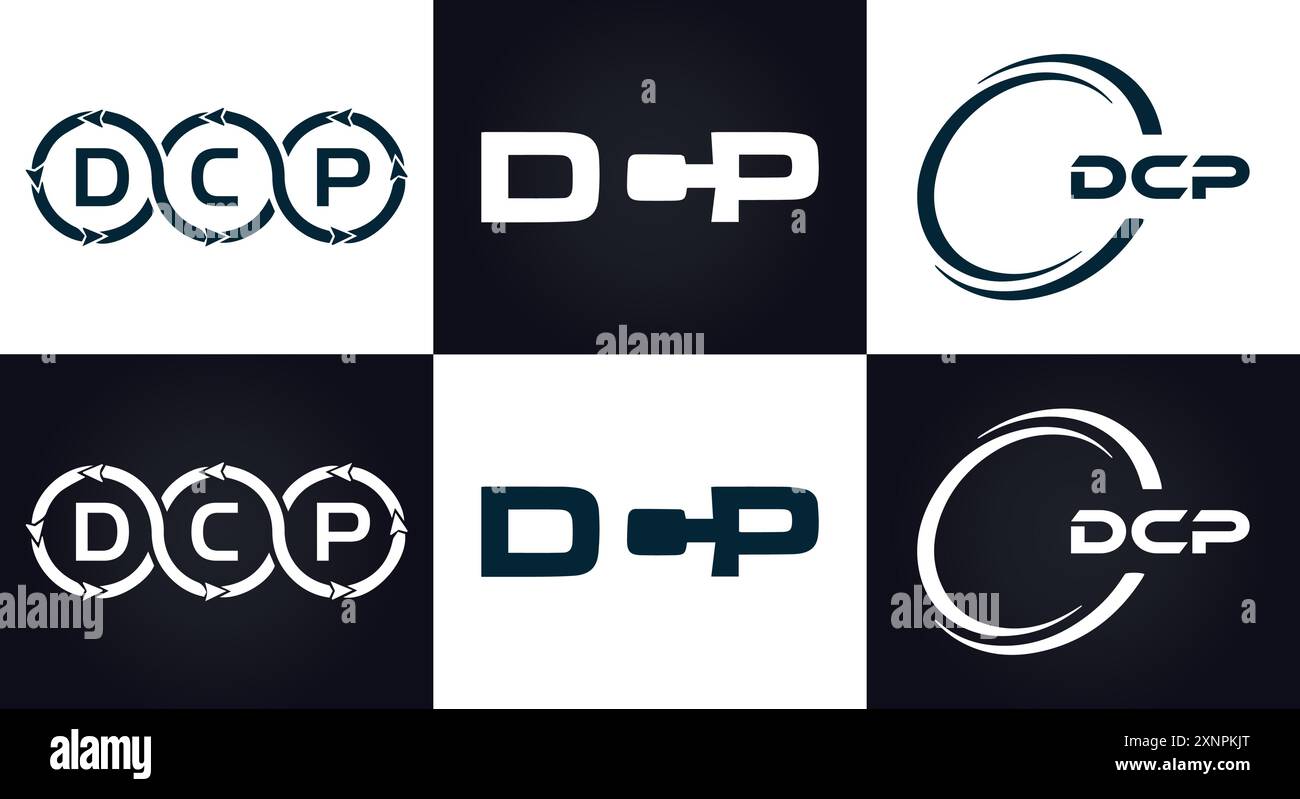 DCP logo. D C P design. White DCP letter. DCP, D C P letter logo design ...