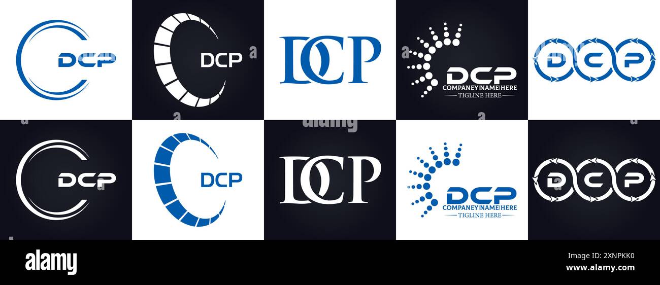 DCP logo. D C P design. White DCP letter. DCP, D C P letter logo design ...