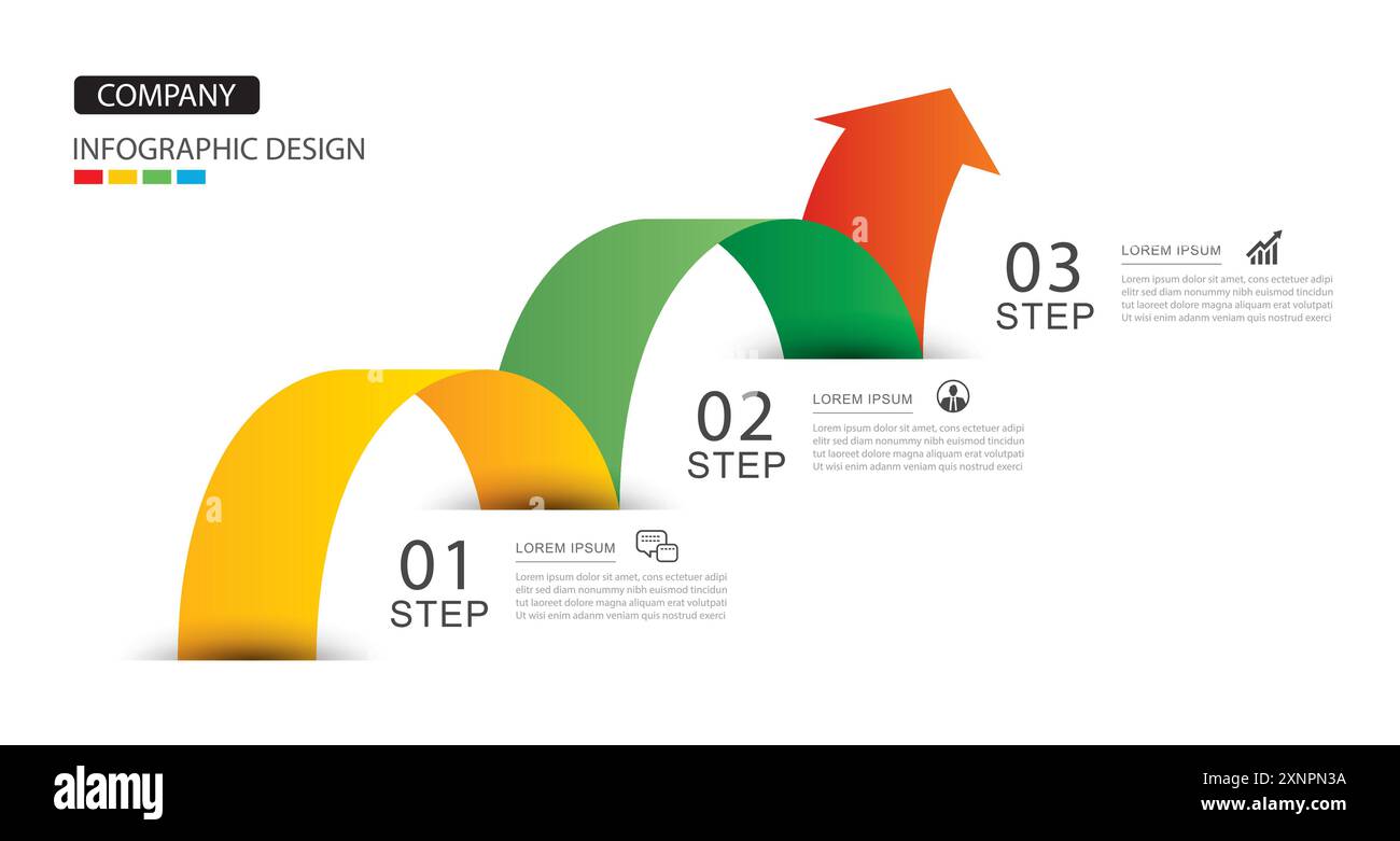 Success steps arrow concept infographics Stock Vector Images - Alamy