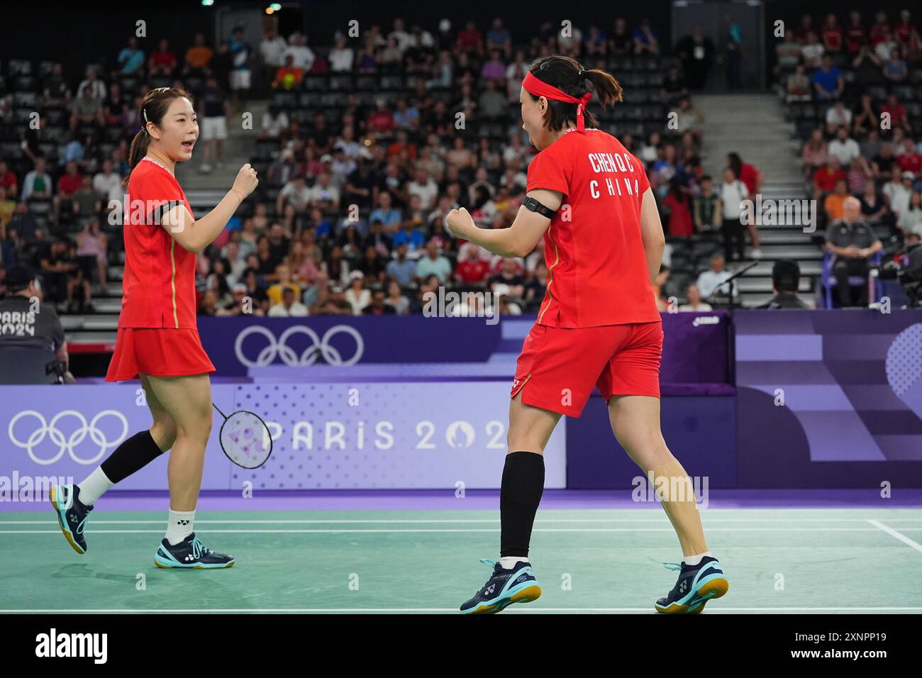 **CHINESE MAINLAND, HONG KONG, MACAU AND TAIWAN OUT** Chinese badminton players Chen Qingchen ...