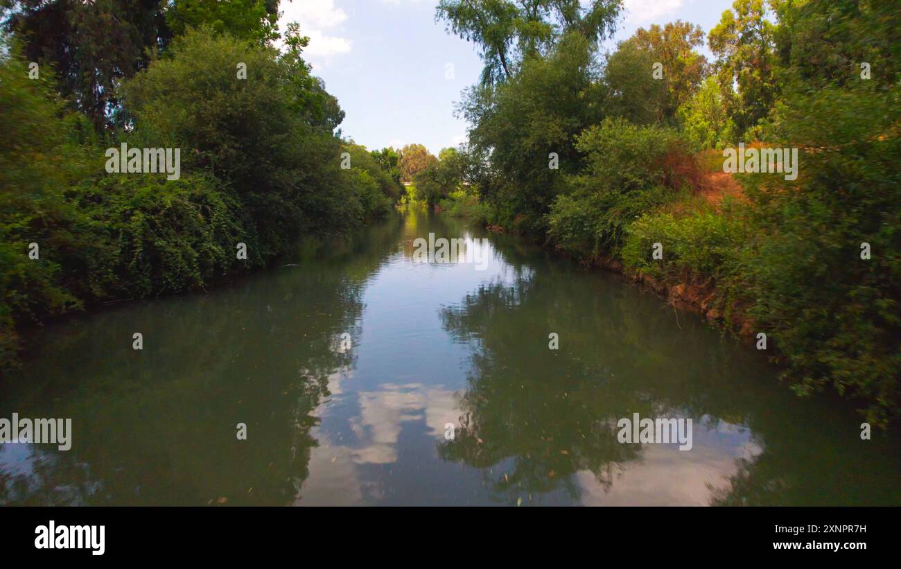 Jordan River Aerial photography Stock Photo - Alamy