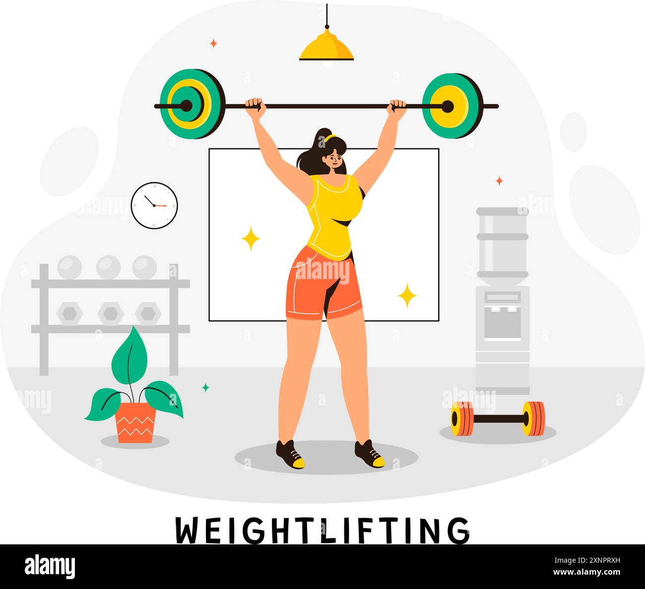 Athlete female muscles Stock Vector Images - Alamy