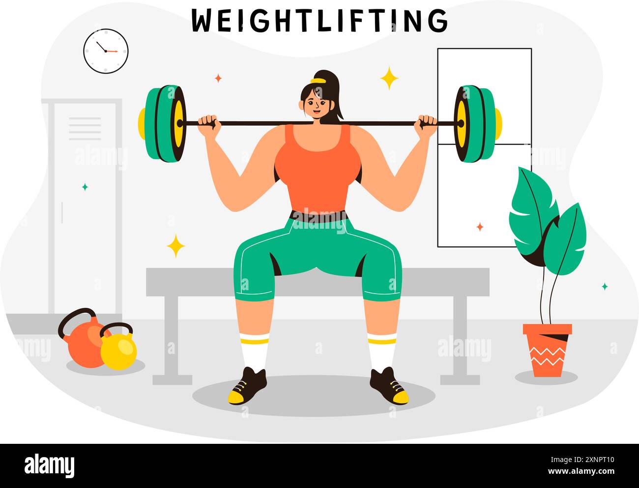 Bodybuilding builder Stock Vector Images - Alamy